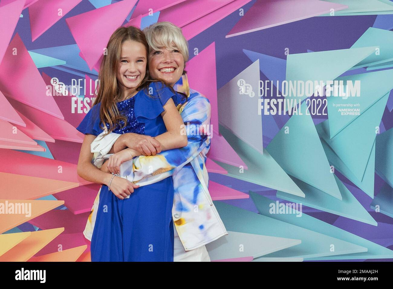 Emma Thompson, right, and Alisha Weir pose for photographers at the photo call for the film ...