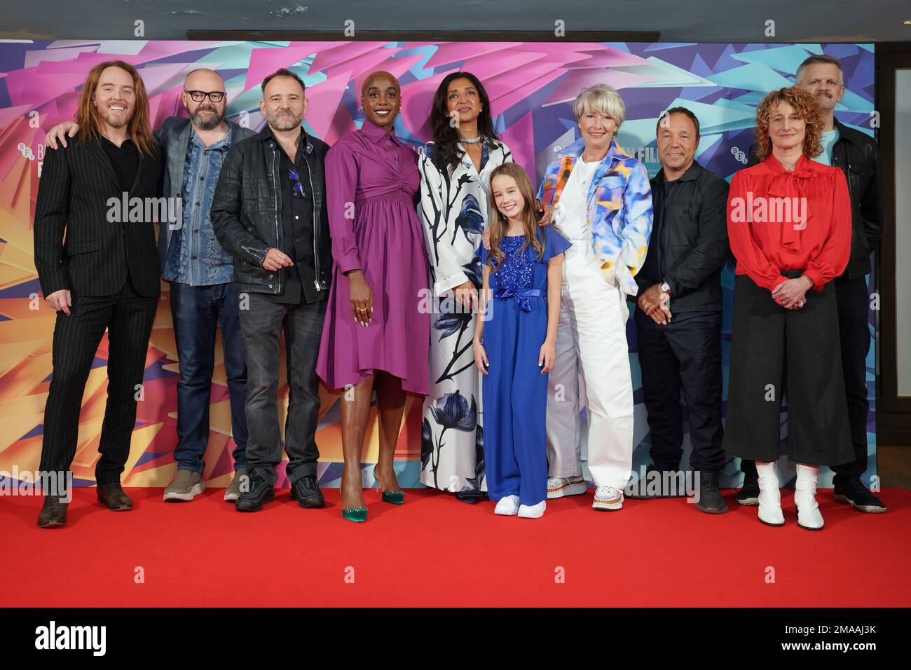 From left, Tim Minchin, Dennis Kelly, Matthew Warchus, Lashana Lynch ...