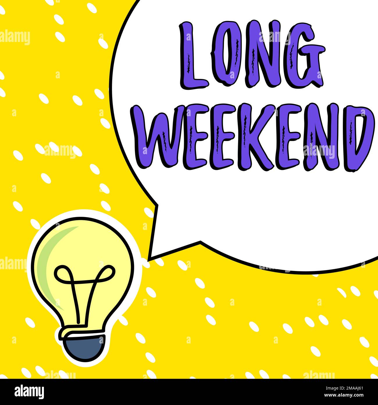 Hand writing sign Long Weekend. Internet Concept prolonged vacation ...