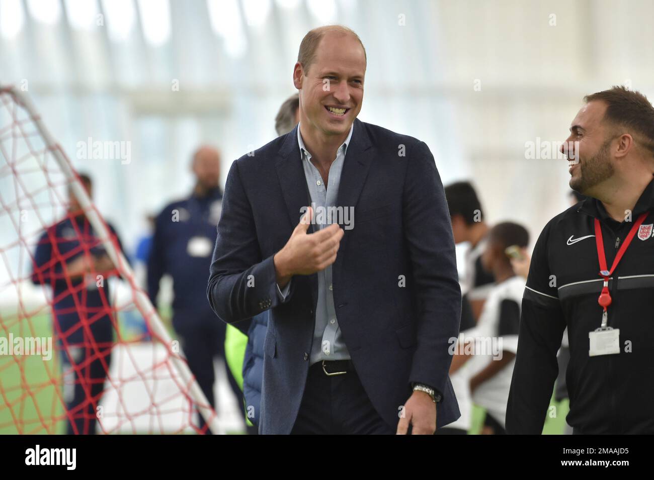 Britain's Prince William, the Prince of Wales and President of the FA ...