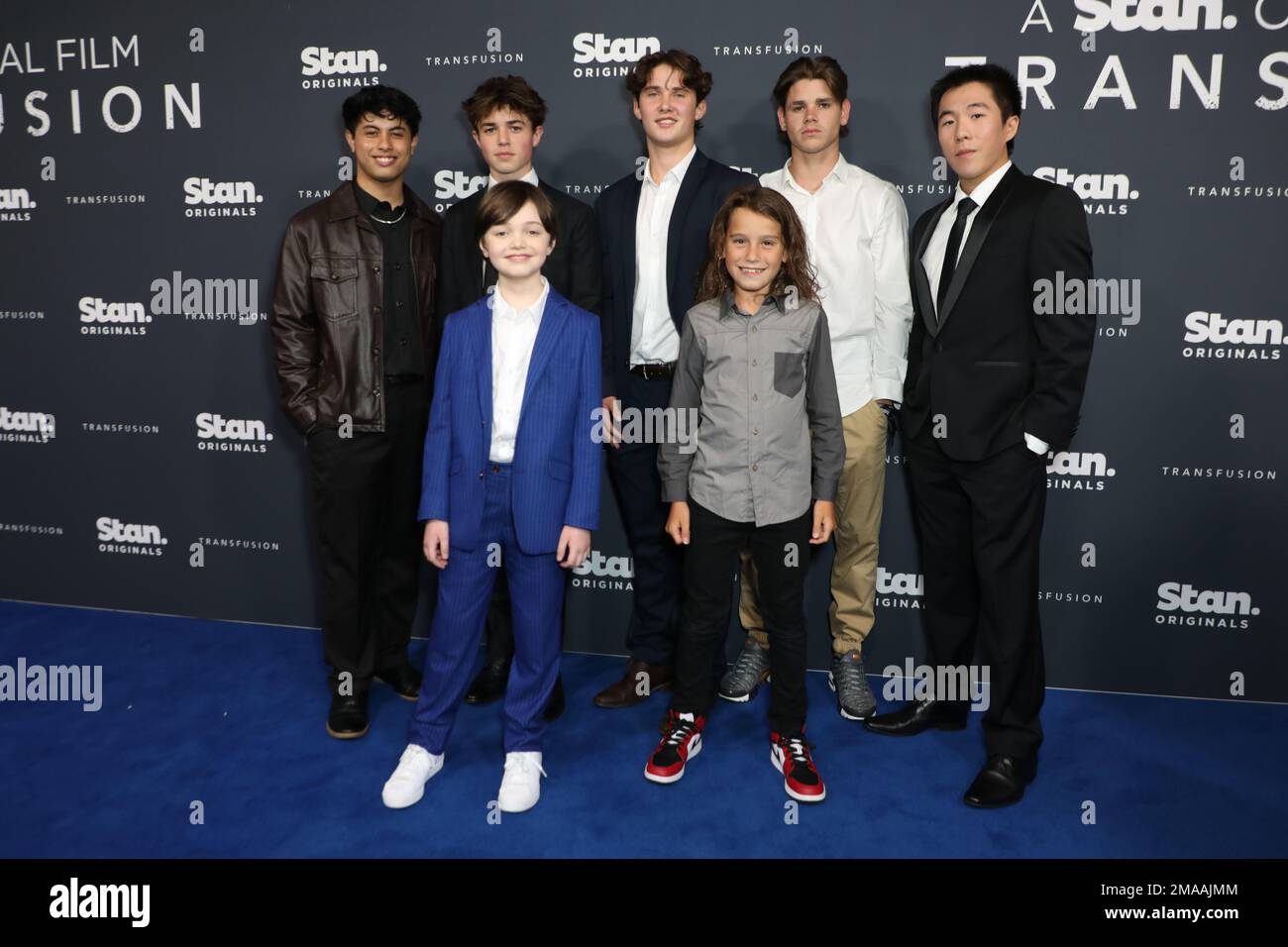 Sydney, Australia. 19th January 2023. Edward Carmody, Trystan Go and Gilbert Bradman arrive on ...