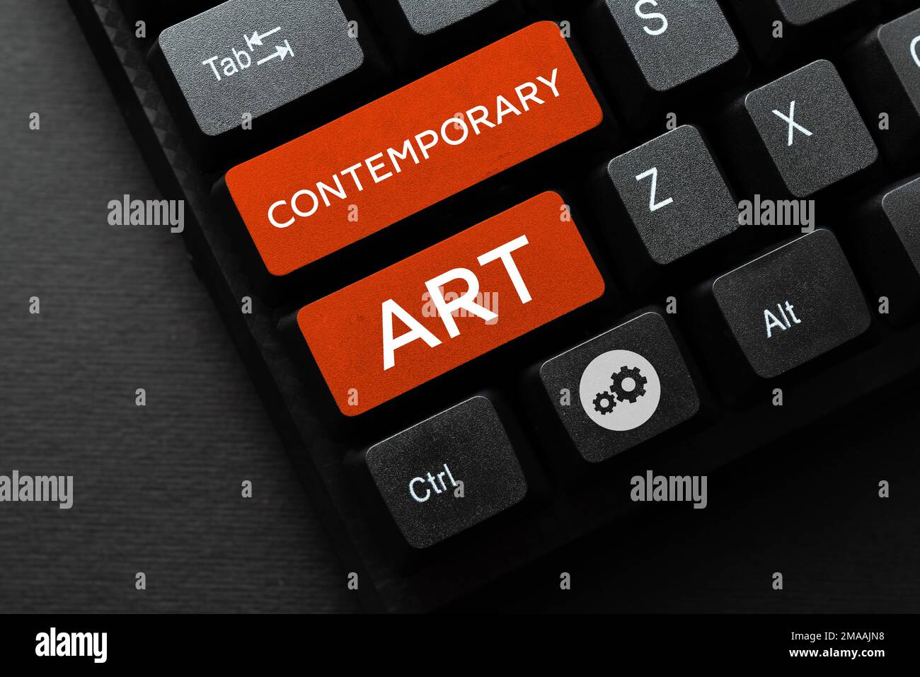 Writing displaying text Contemporary Art. Business overview made today ...