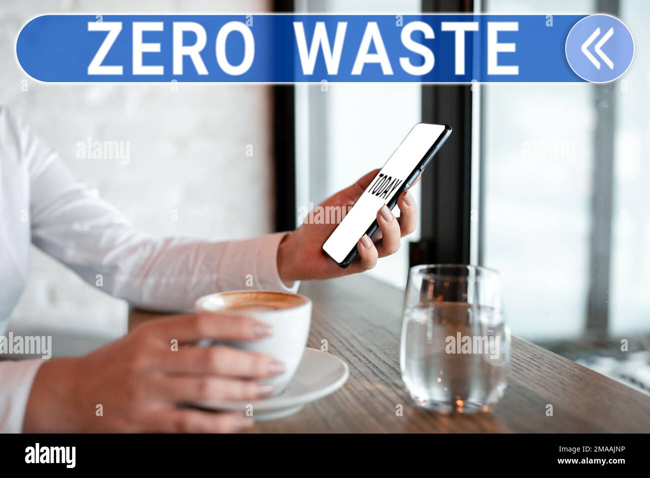 Handwriting text Zero Waste. Word for industrial responsibility ...