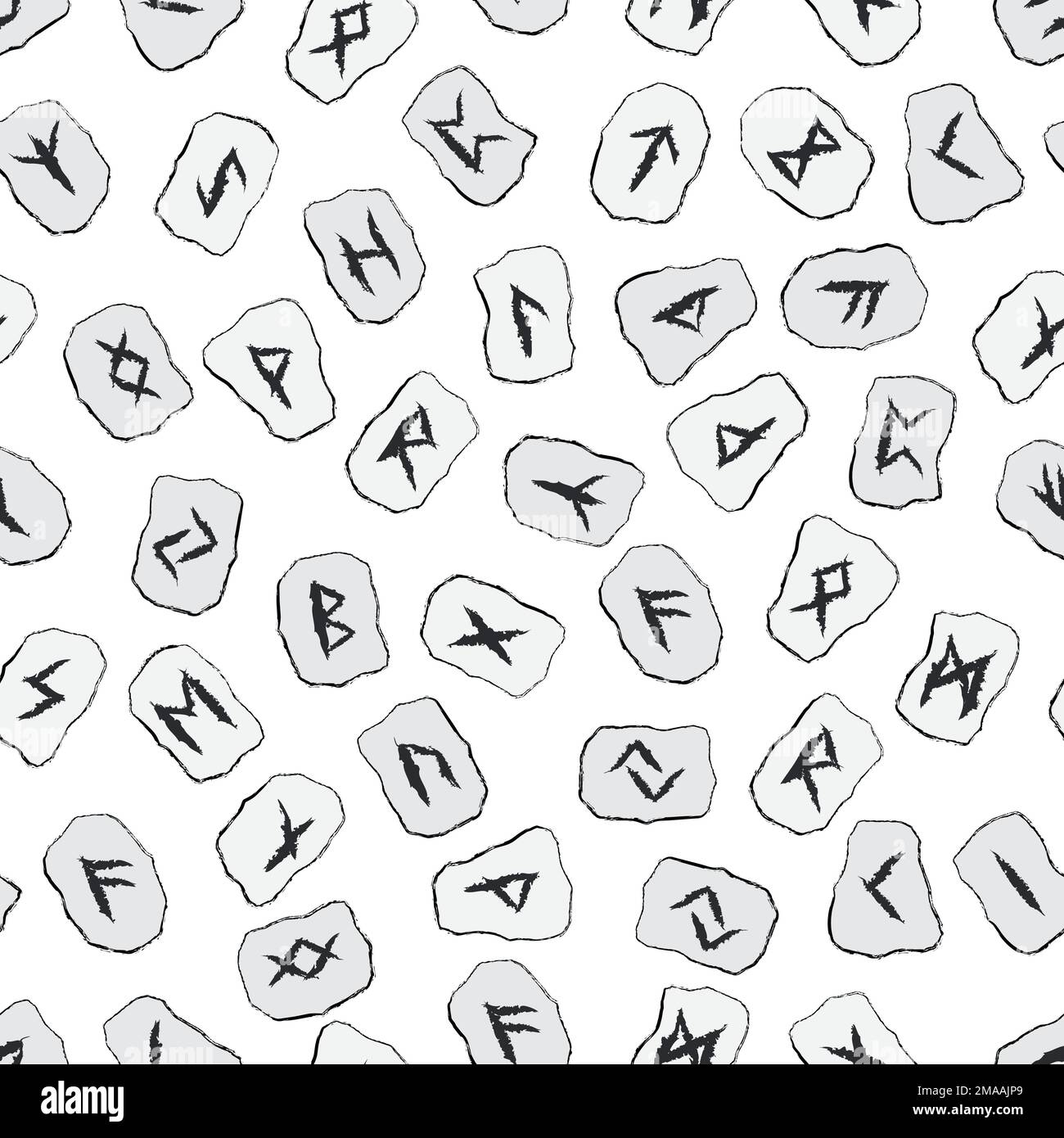 Viking runes grey stones seamless background Stock Vector Image & Art ...