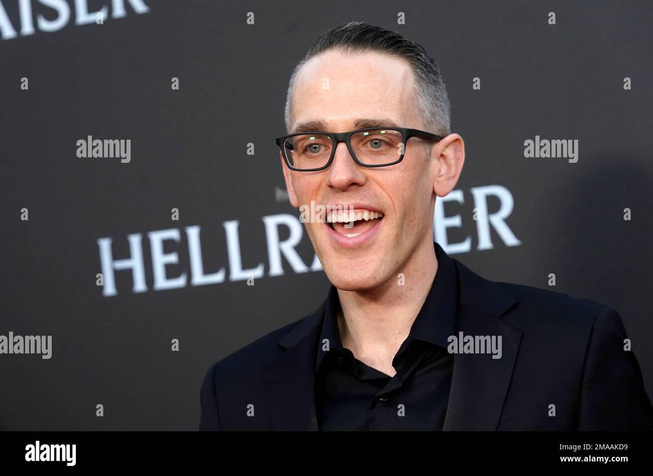 Jason Liles poses at a special screening of the Hulu reboot of ...