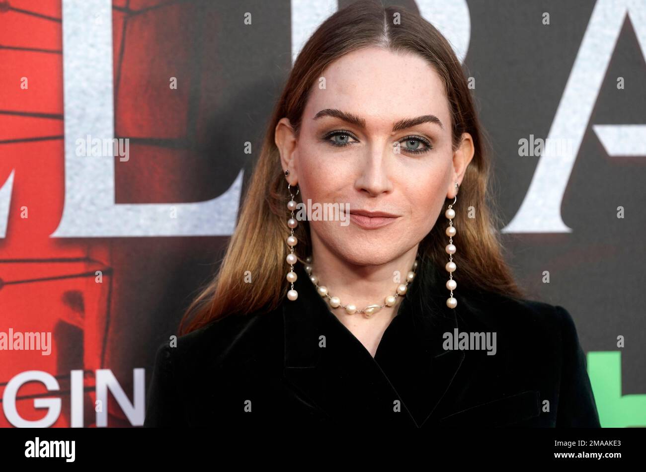 Jamie Clayton poses at a special screening of the Hulu reboot of ...