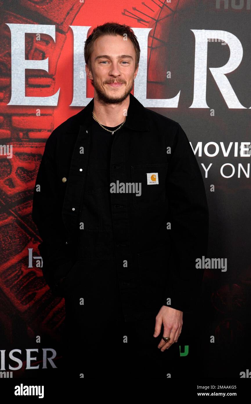 Drew Starkey poses at a special screening of the Hulu reboot of ...