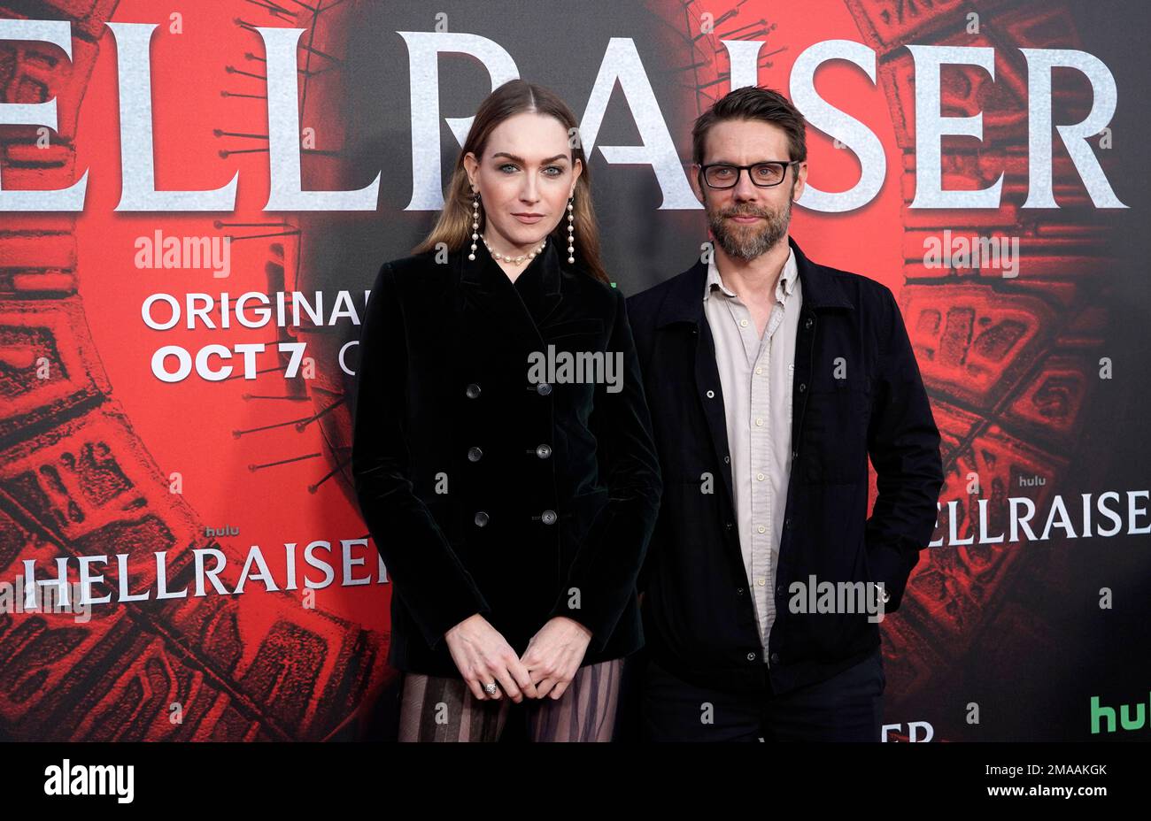 Jamie Clayton, left, who plays Pinhead in a Hulu reboot of Jamie Clayton, left, who plays Pinhead in a Hulu reboot of