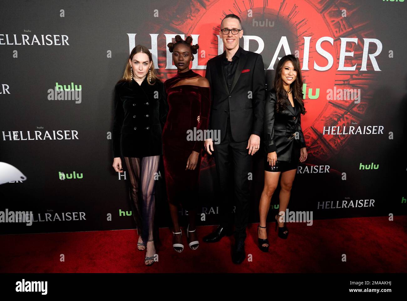 From left, Jamie Clayton, Yinka Olorunnife, Jason Liles and Selina Lo ...