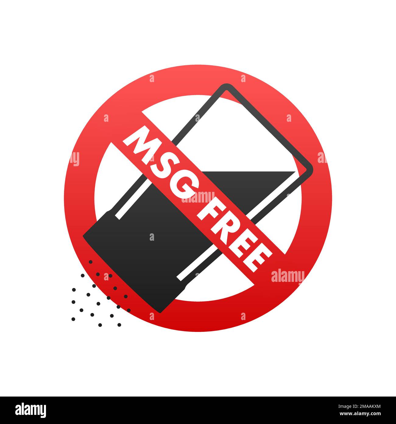 Msg free. Glutamate no added food package icon. Monosodium glutamate ...