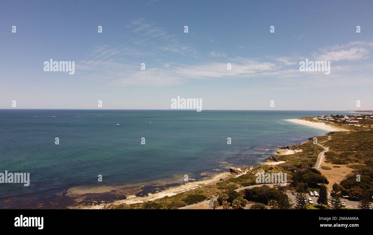 An aerial view of a beautiful sea in Perth, Australia Stock Photo - Alamy