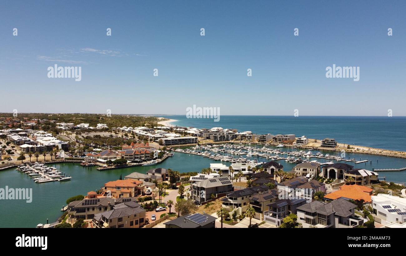 An aerial view of a beautiful sea in Perth, Australia Stock Photo - Alamy