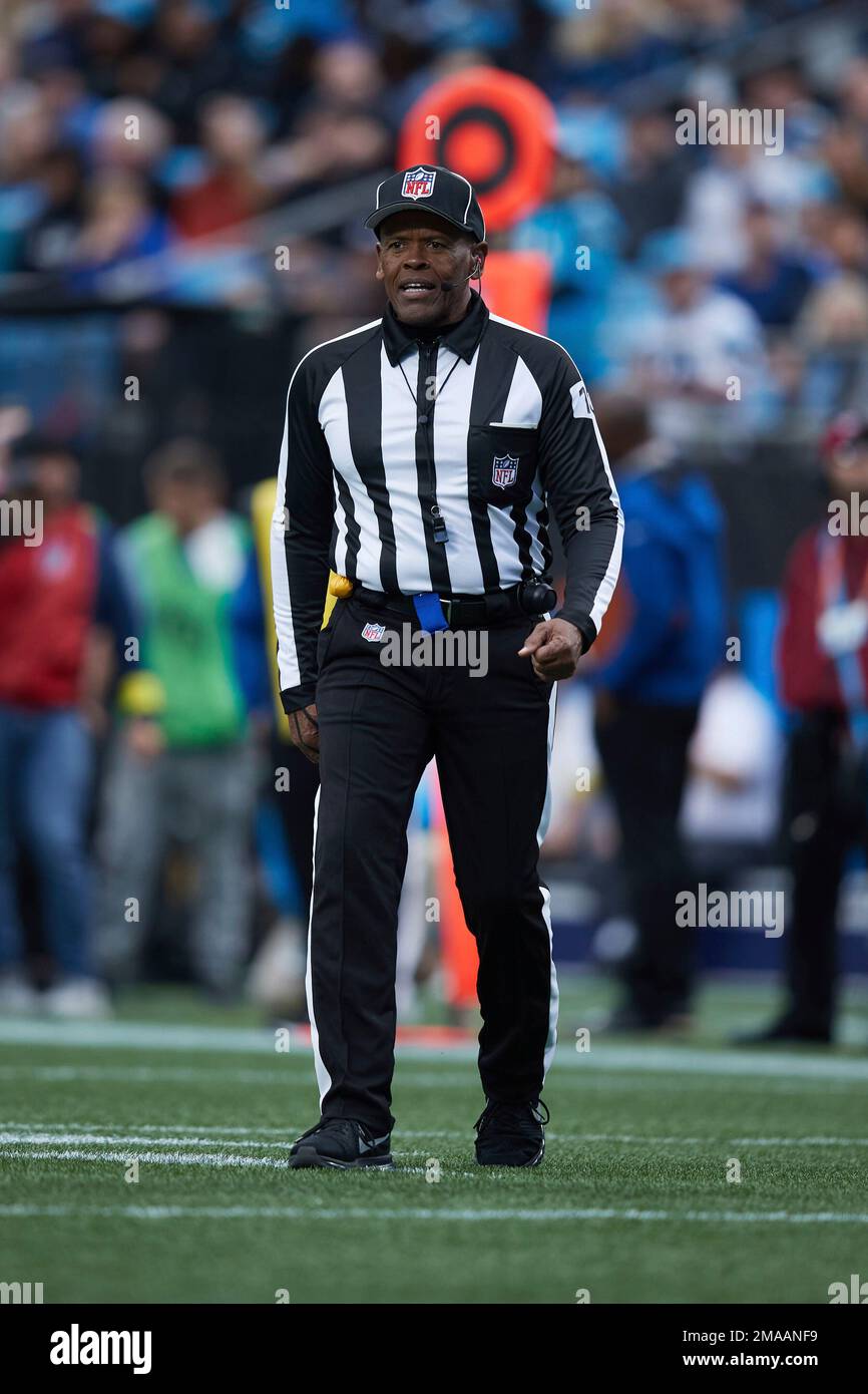 Line judge Carl Johnson (101) during an NFL football game between the ...