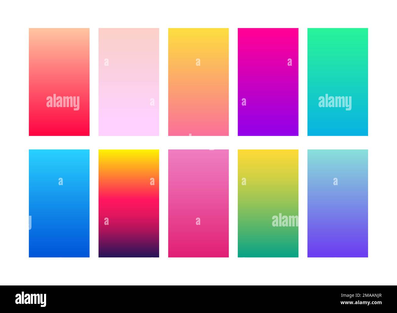 Colorful blurred backgrounds. Creative Gradient set. Modern screen vector design for mobile app ...