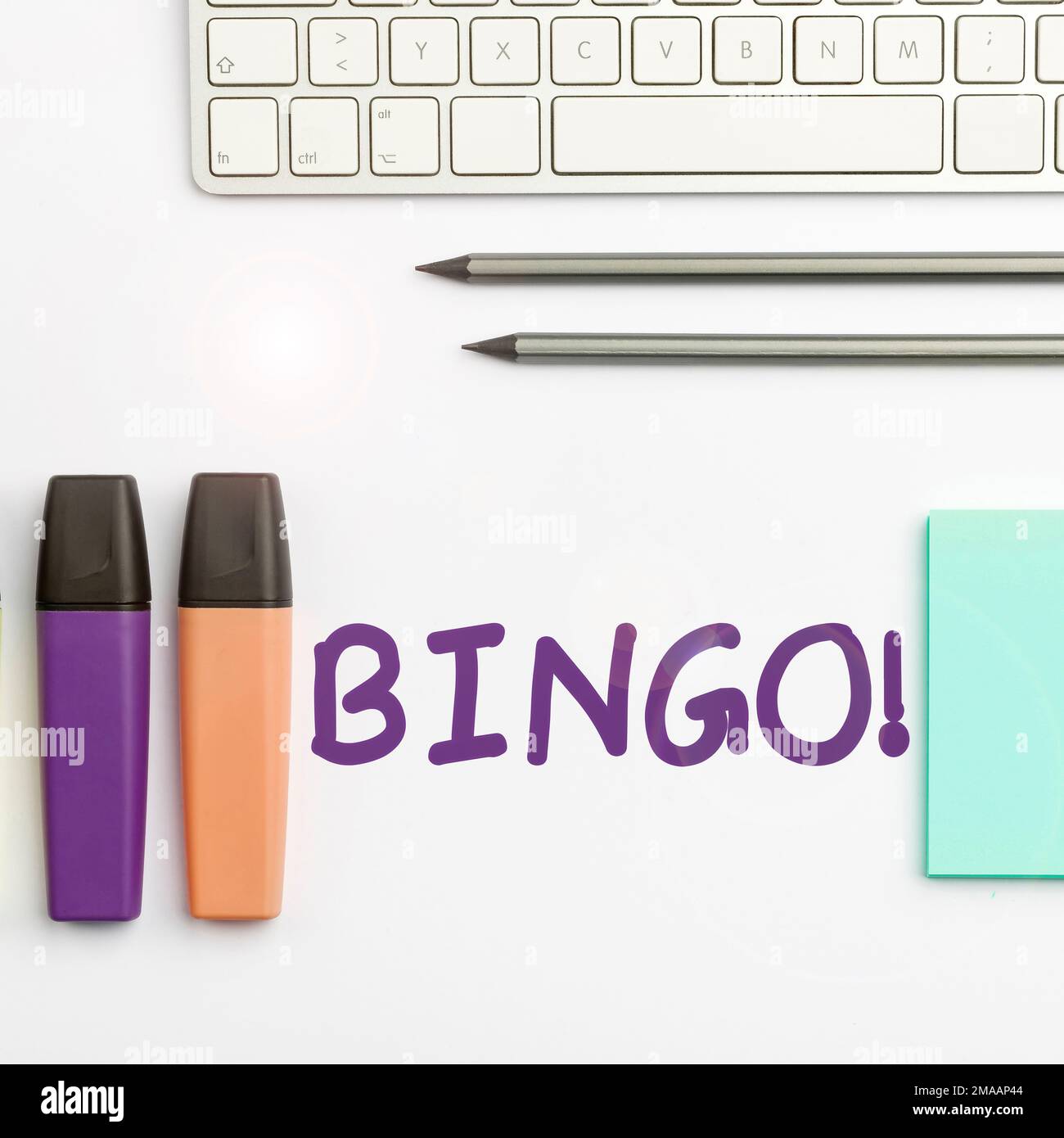 Hand writing sign Bingo. Business showcase game of chance in which each ...