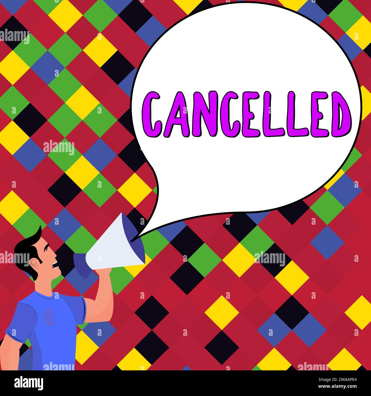 Conceptual display Cancelled. Internet Concept decide or announce that ...