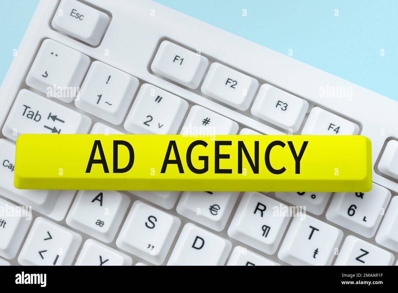 Text sign showing Ad Agency. Business idea business dedicated to ...
