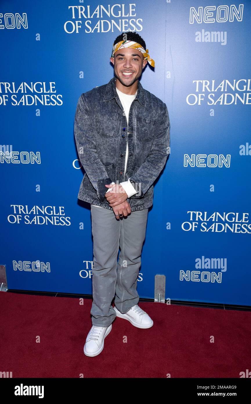 Nick Creegan attends a special screening of "Triangle of Sadness" at ...