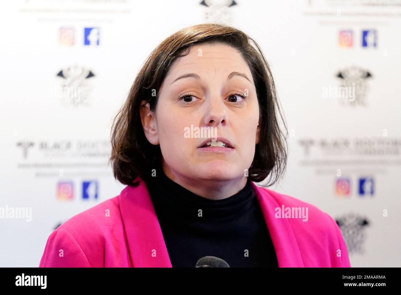 State Sen. Amanda Cappelletti speaks during a news conference in ...