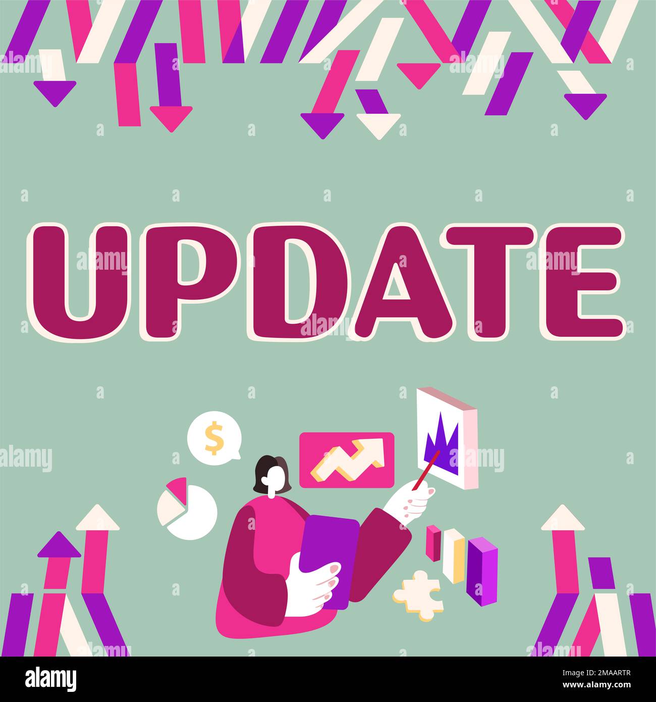 Hand writing sign Update. Business concept Up to date Make something more modern or updated ...