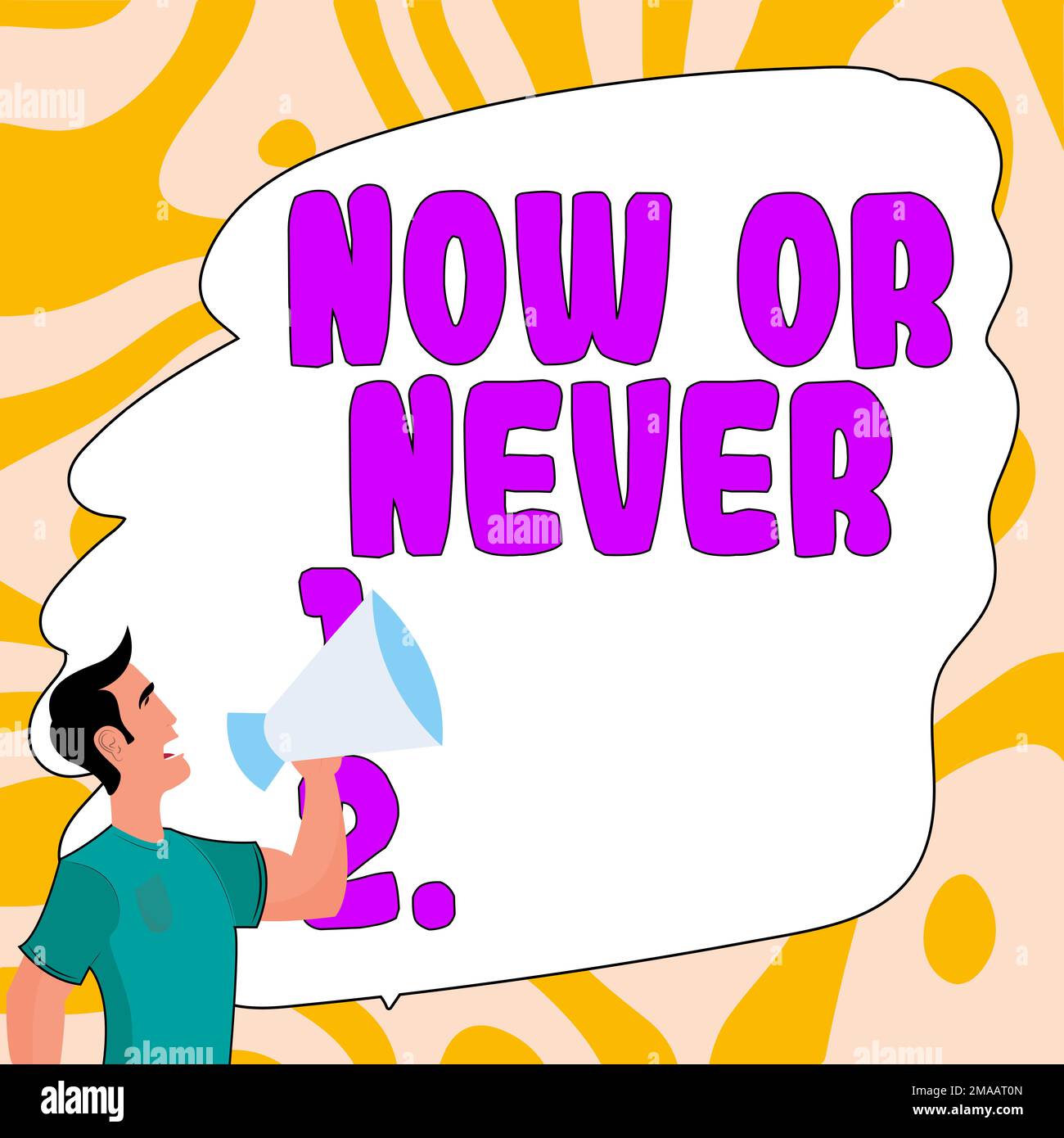 Text sign showing Now Or Never. Business idea Do it in this precise ...