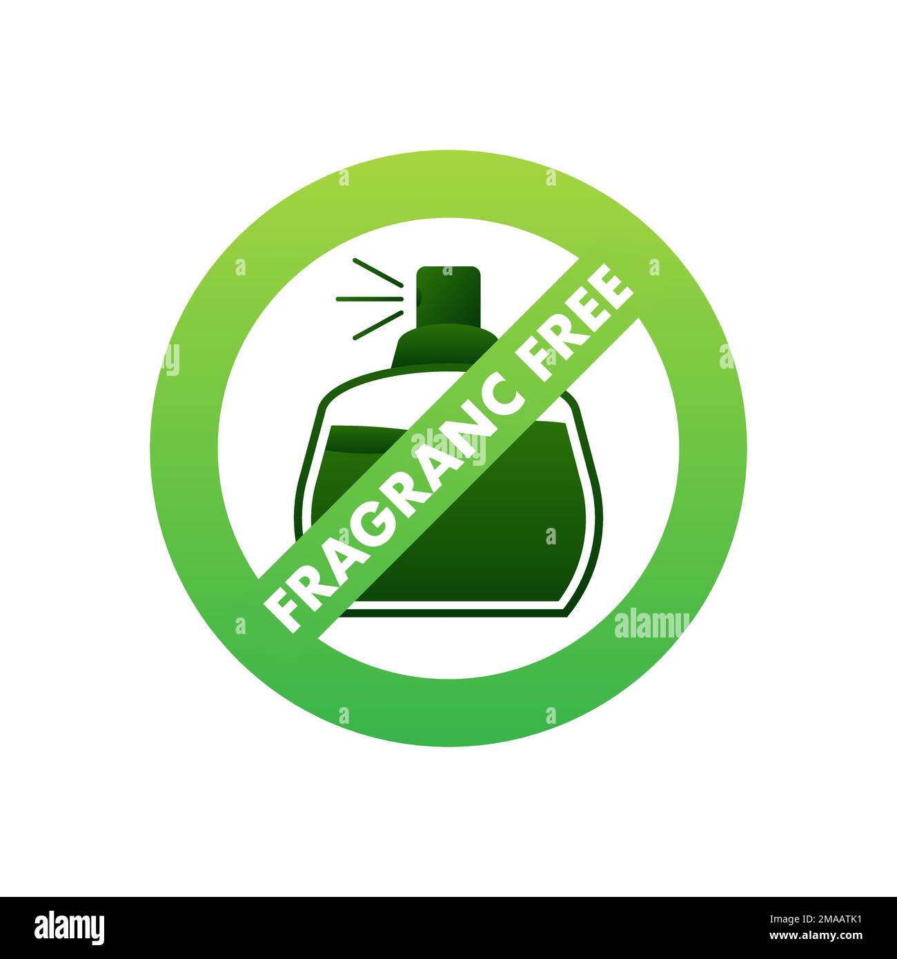 Fragrance free sign, label. No Perfume Cosmetic. Vector stock ...
