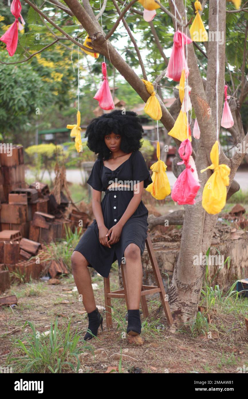 Afro Fusion - The pride in wearing an Afro hair by Black Women Stock ...