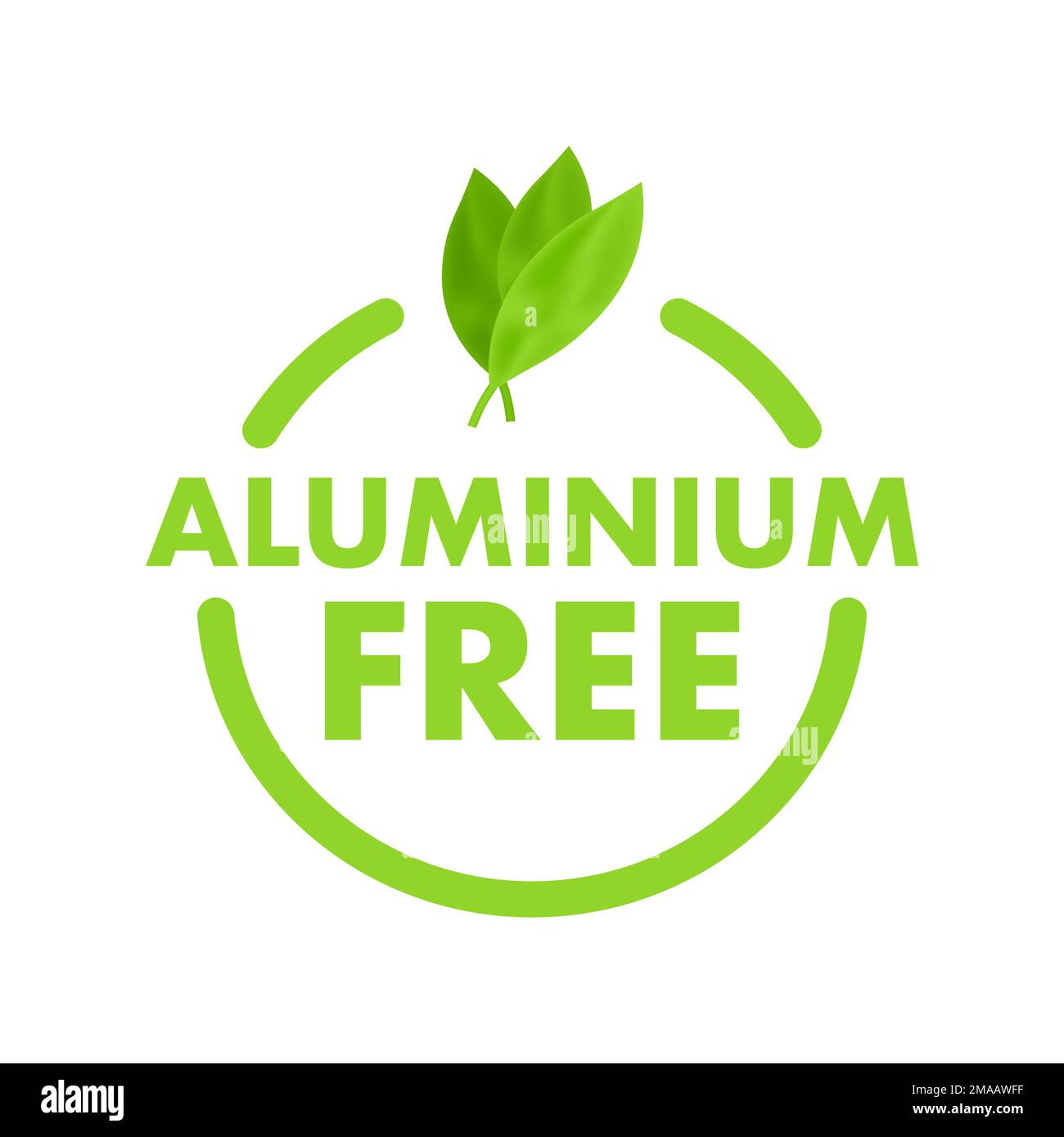 Aluminium free sign, label. Aluminium free icon. Vector stock ...