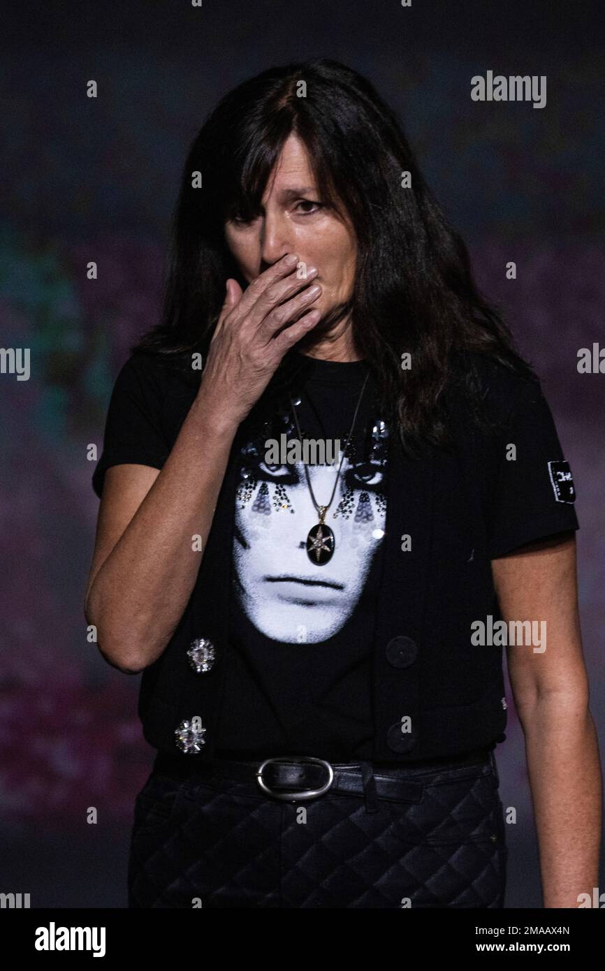 Virginie Viard accepts applause at the end of the Chanel ready-to-wear ...