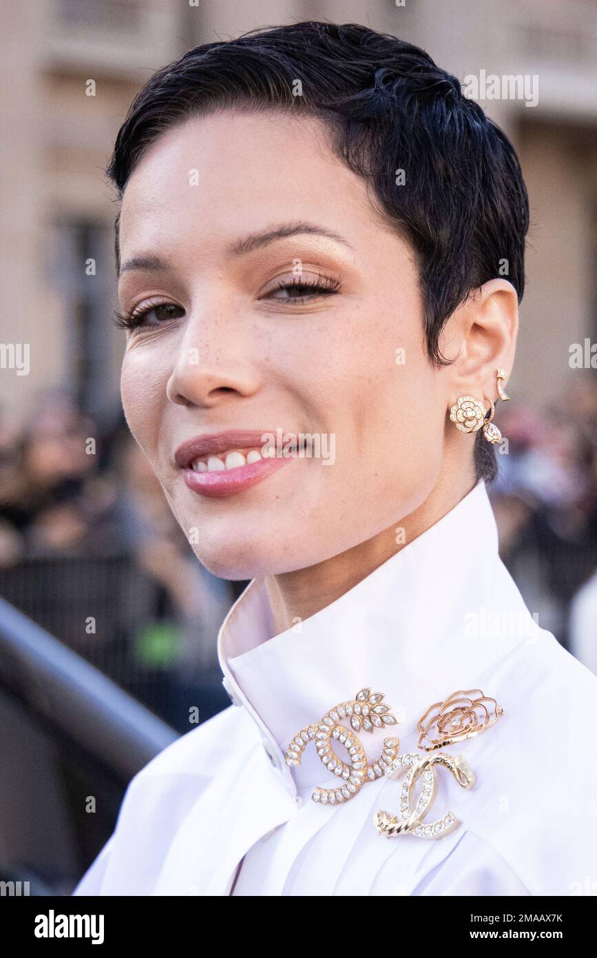 Halsey departs the Chanel ready-to-wear Spring/Summer 2023 fashion ...