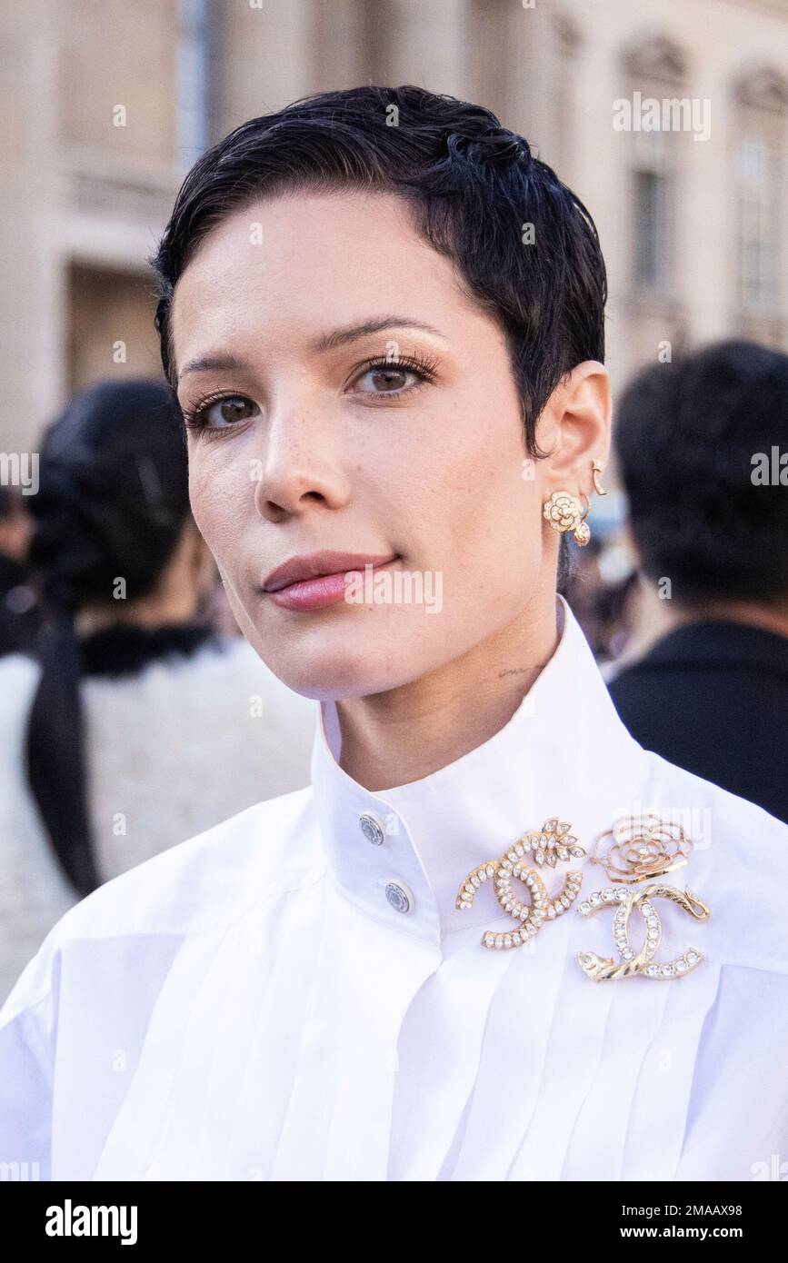 Halsey departs the Chanel ready-to-wear Spring/Summer 2023 fashion ...