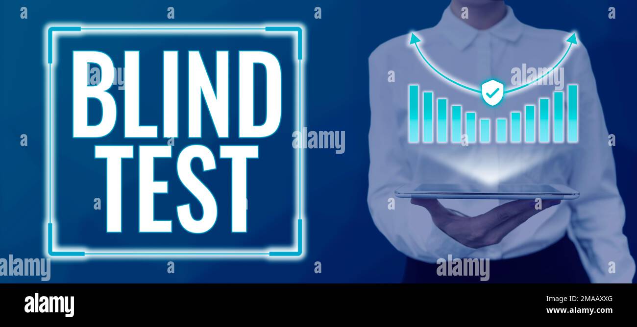 Handwriting text Blind Test. Word for Social engagement with a person ...