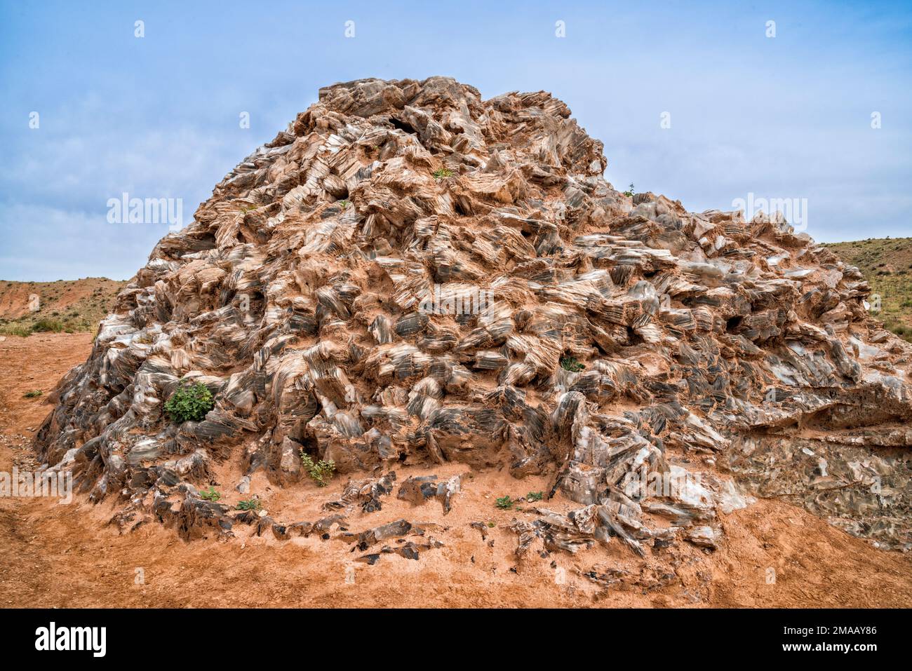 Glass Mountain, mound of gypsum near Temple of the Sun, Lower Cathedral ...
