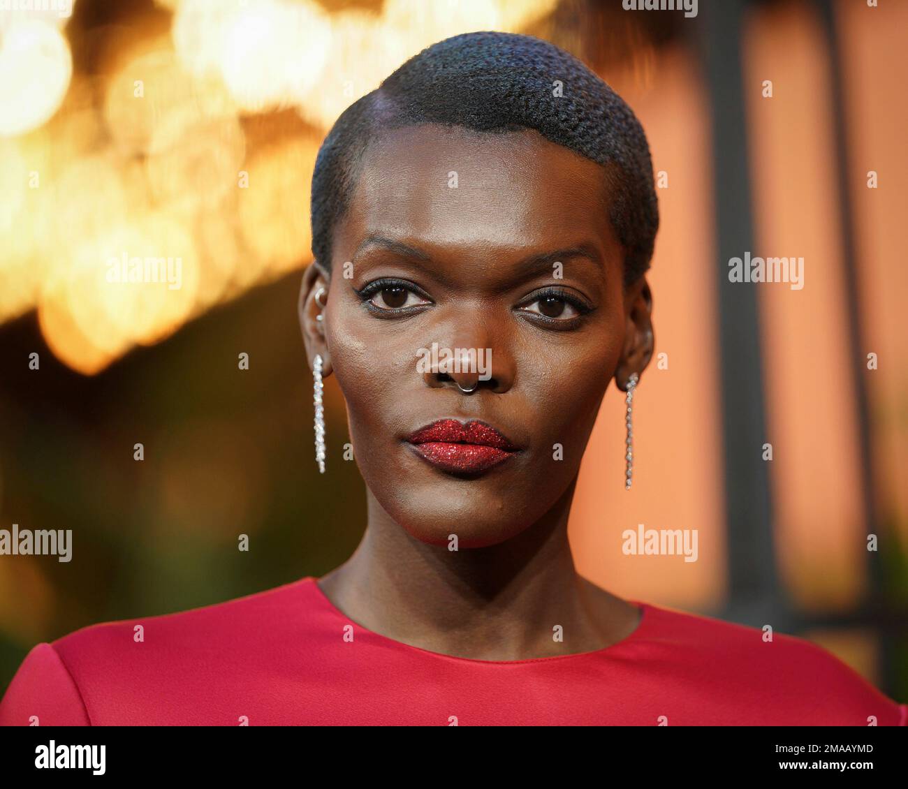 Sheila Atim poses for photographers upon arrival for the UK Gala ...