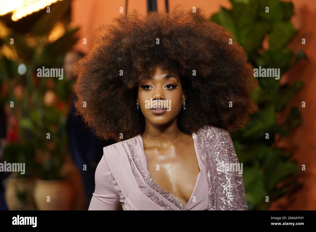 Shaina West poses for photographers upon arrival for the UK Gala ...