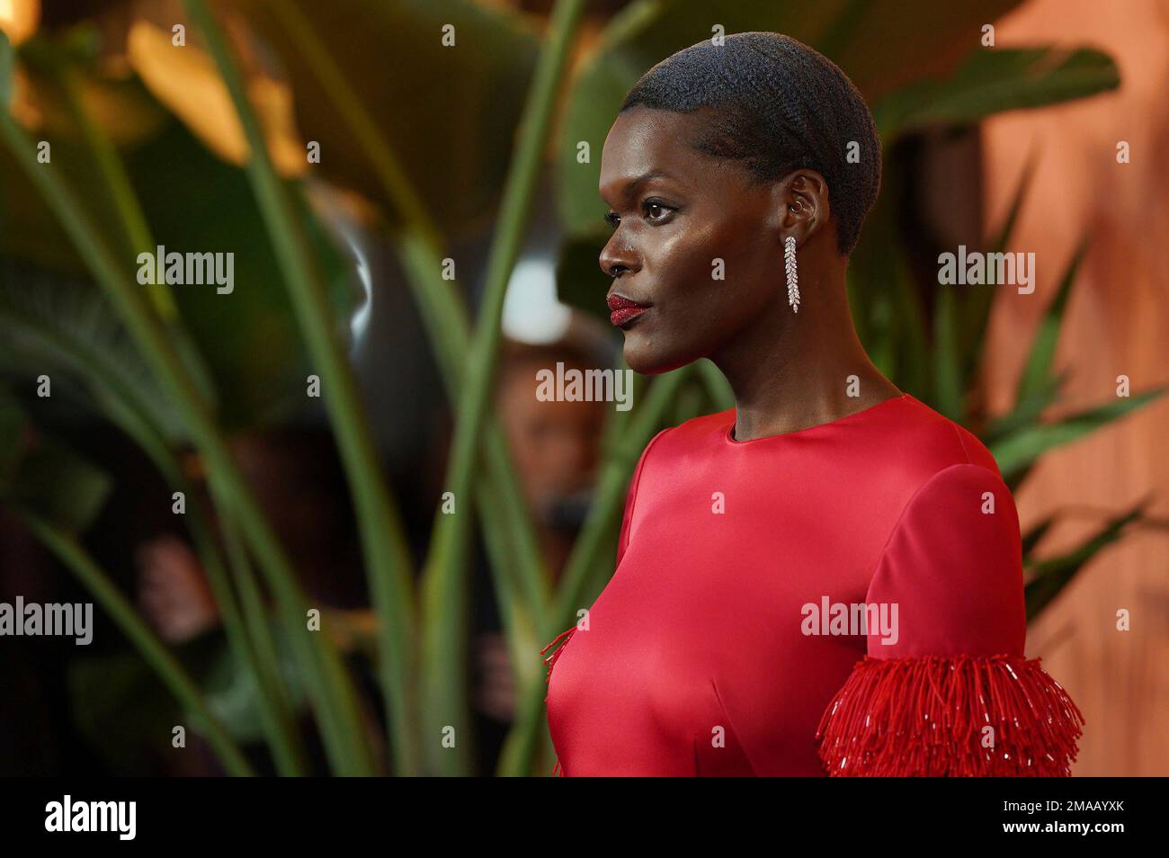 Sheila Atim poses for photographers upon arrival for the UK Gala ...