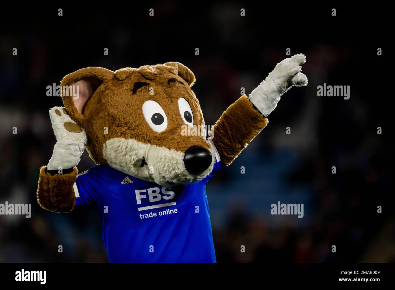 Leicester City's Filbert Fox during the Premier League soccer match ...