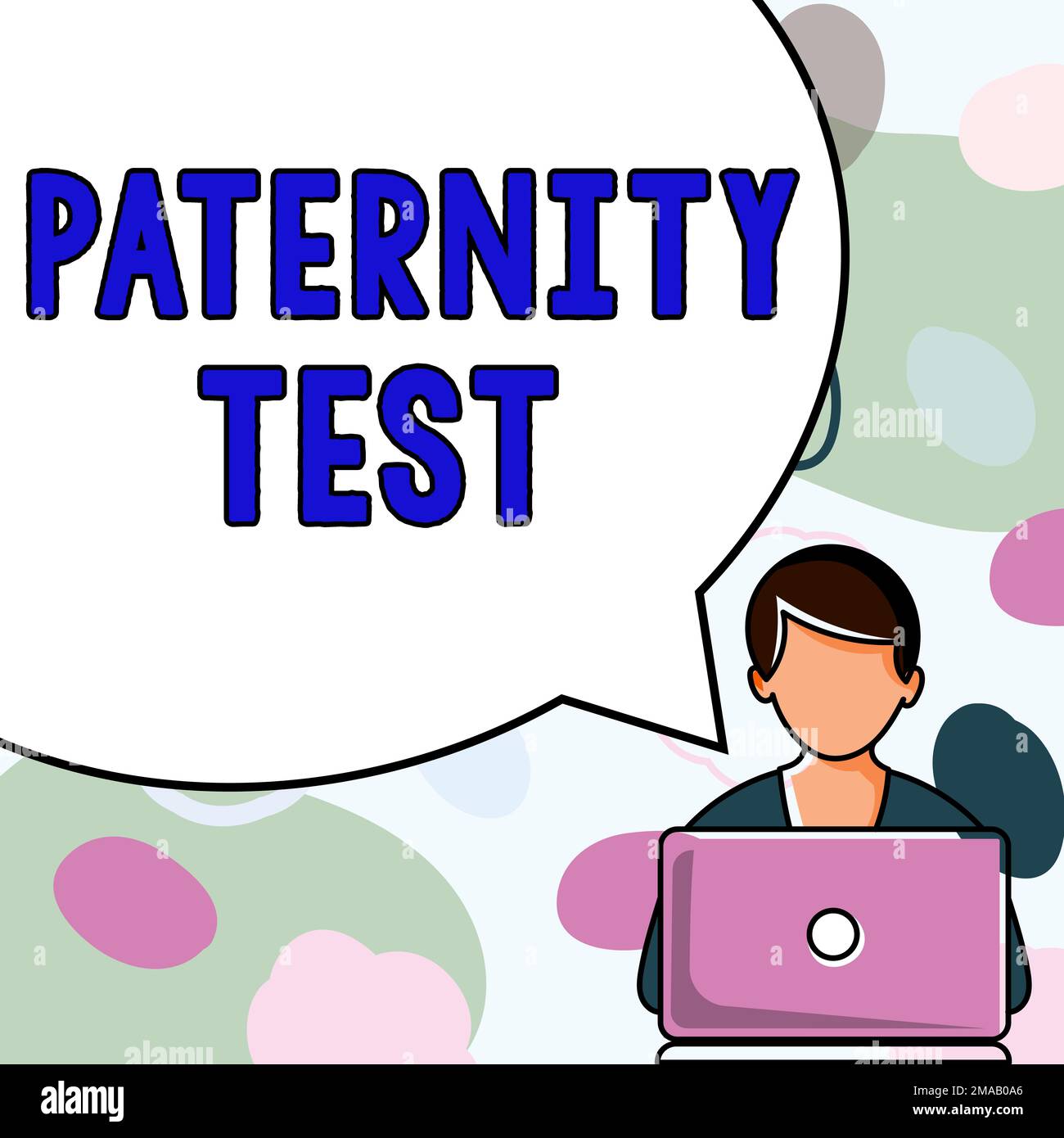 Conceptual display Paternity Test. Business concept a test of DNA to ...