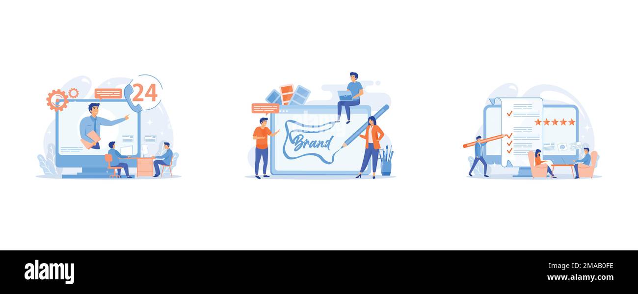 Tech support, clients assistance and hotline, help hotline, call centre ...