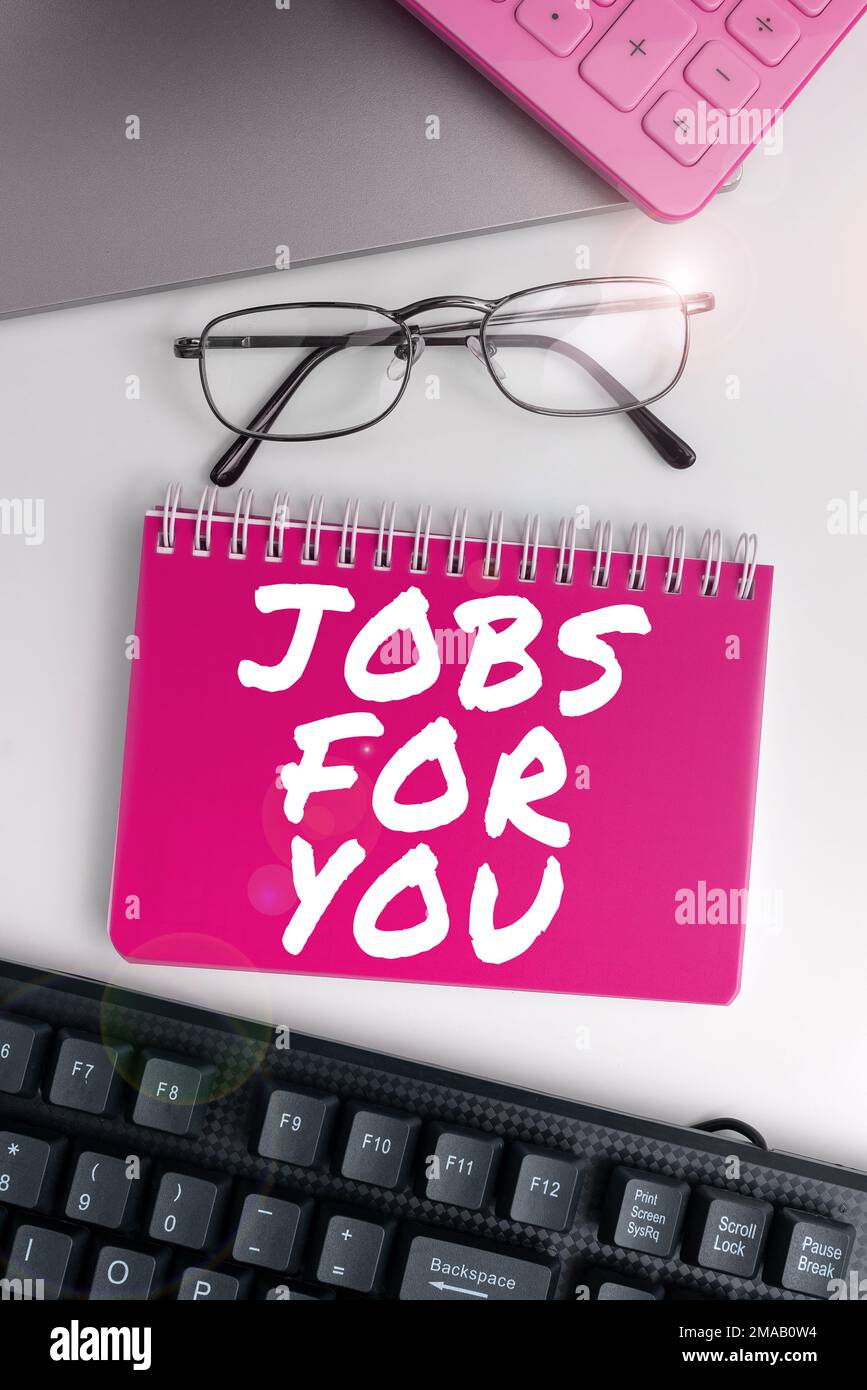 Conceptual display Jobs For You. Word for List of available positions ...