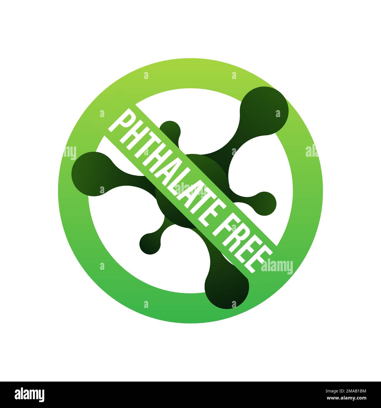 Phthalate free sign, label. Product with no phthalate added icon ...