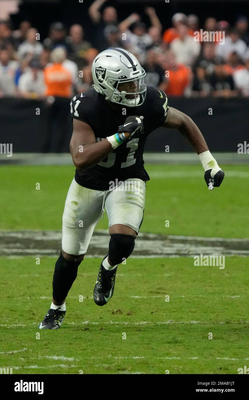Las Vegas Raiders defensive end Malcolm Koonce (51) during the first ... Las Vegas Raiders defensive end Malcolm Koonce (51) during the first ...