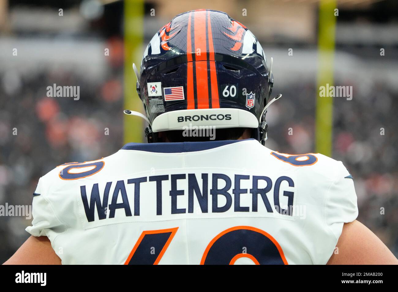 Denver Broncos center Luke Wattenberg (60) during the first half of an ...
