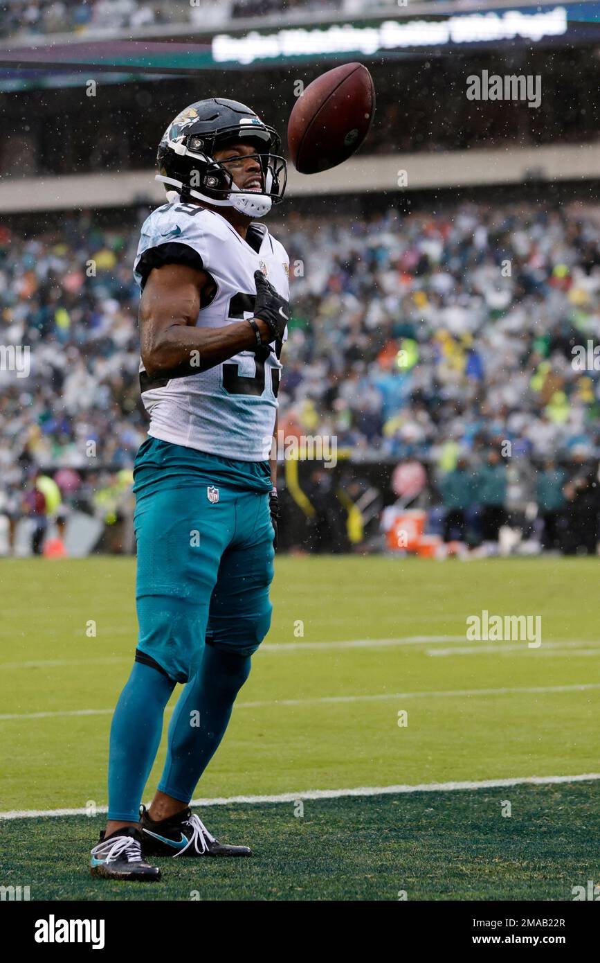 Jacksonville Jaguars wide receiver Jamal Agnew (39) celebrates his ...
