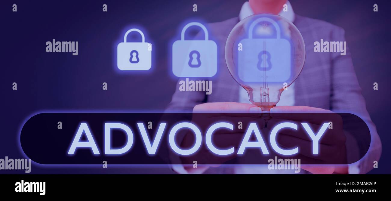 Inspiration showing sign Advocacy. Concept meaning Profession of legal ...
