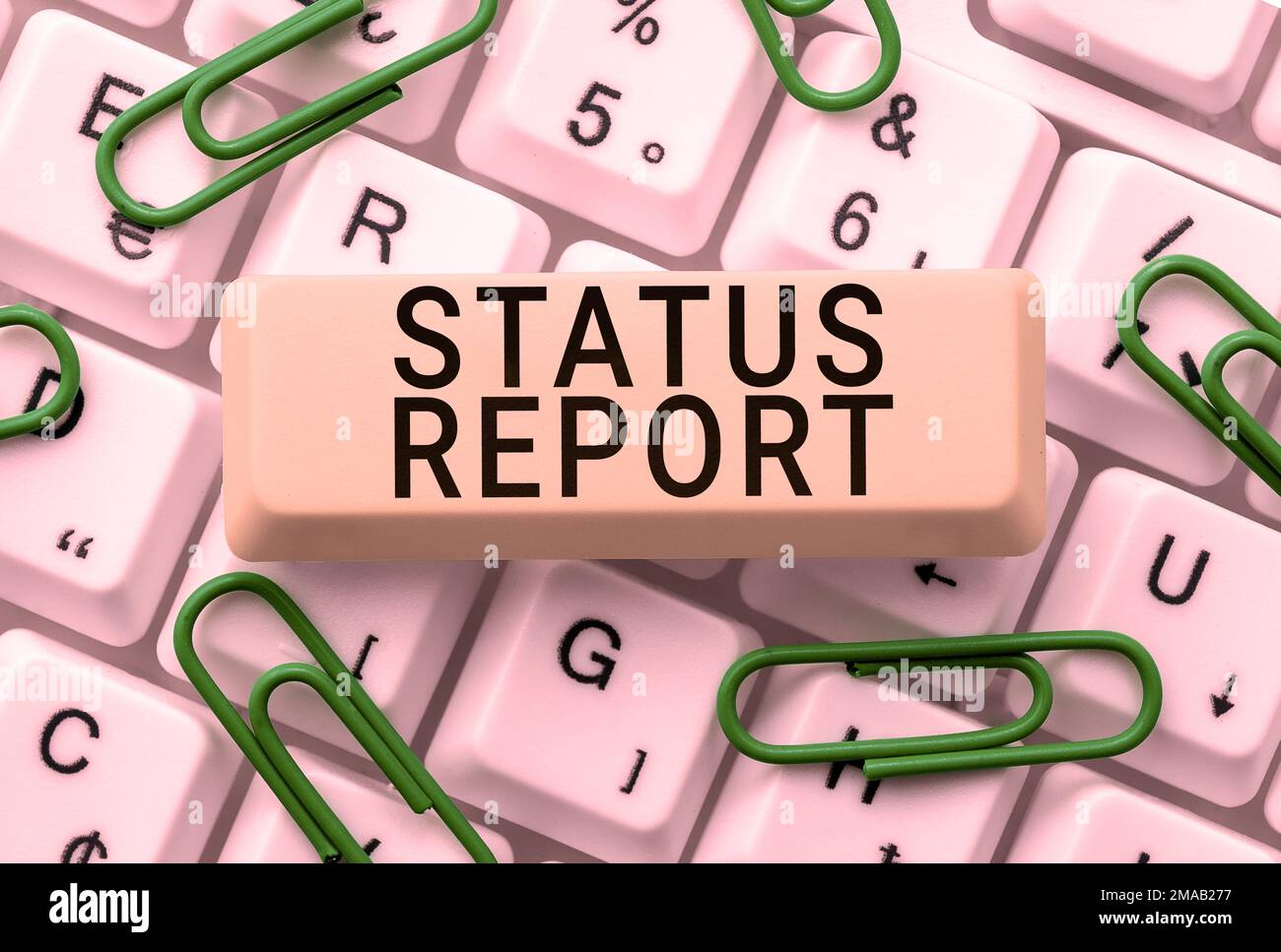 Handwriting text Status Report. Business overview Update Summary of ...