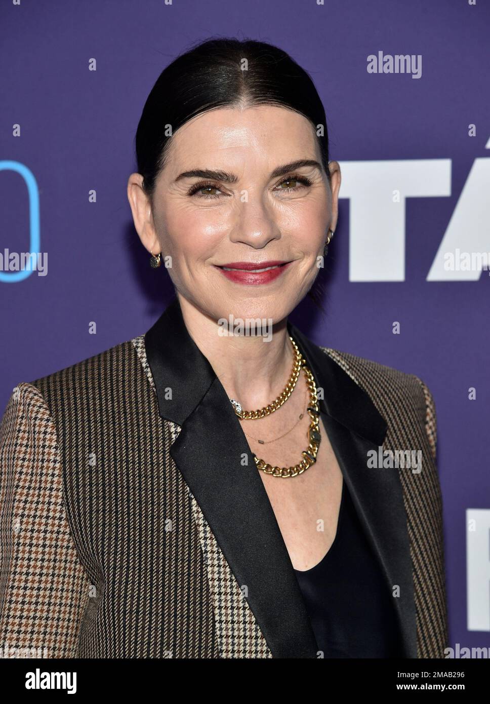 Julianna Margulies attends the premiere of "Tár" at Alice Tully Hall ...