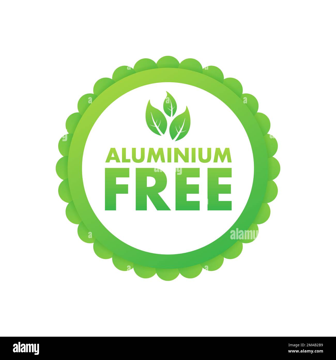 Aluminium free sign, label. Aluminium free icon. Vector stock ...