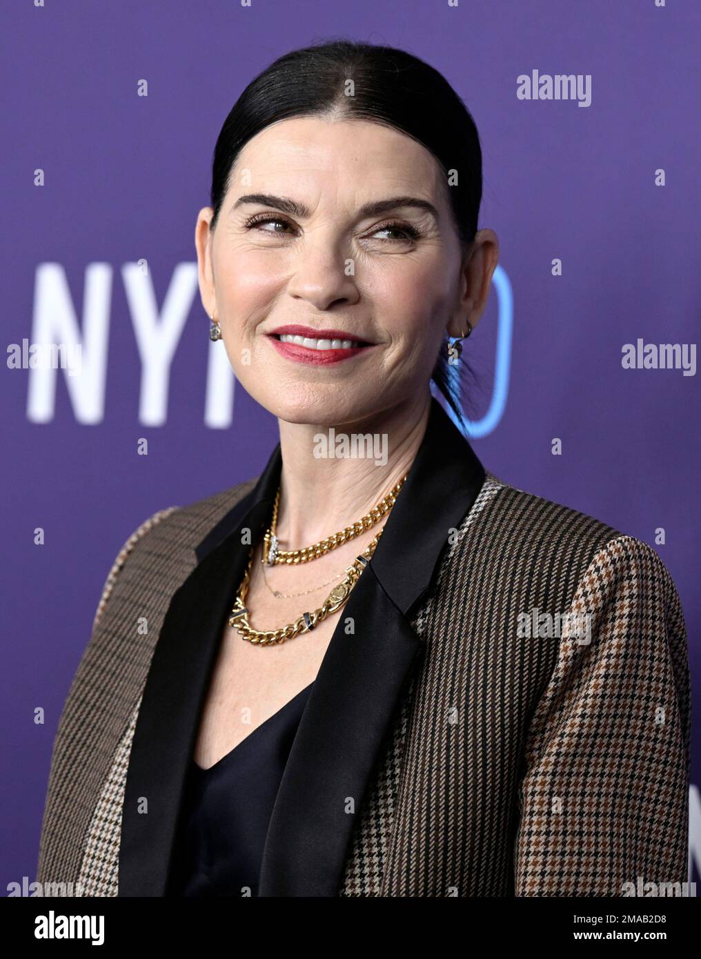 Julianna Margulies attends the premiere of "Tár" at Alice Tully Hall ...