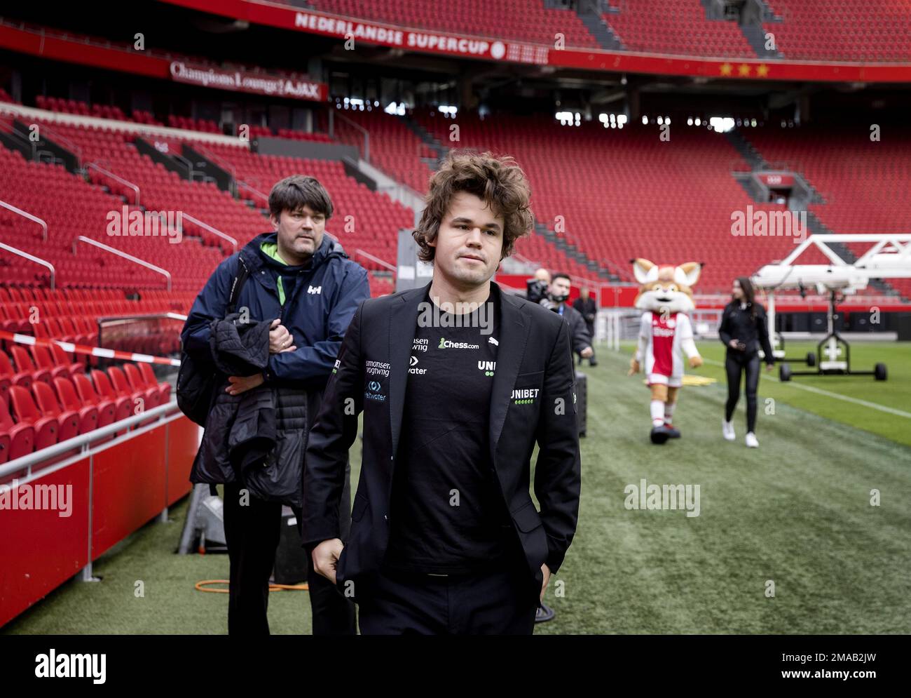 AMSTERDAM - Magnus Carlsen prior to the fifth round of the Tata Steel ...